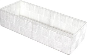 Úložný organizér do zásuvky Compactor TEX - košík L, 30 x 12 x 7 cm, bílý