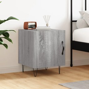 Noční stolek šedý sonoma 40 x 40 x 50 cm kompozitní dřevo - Default Title