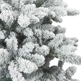 Umělý Skládací Vánoční Strom s stojanem Bílá 150 cm PVC a ocel 3397701
