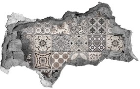 Wallmuralia Fototapeta díra na zeď Keramické obkladačky 95x73 cm
