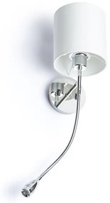 RENDL R12955 VERSINA LED nástěnná lampa, kombinovaná bílá chrom