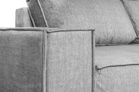 Rohová sedací souprava pravá strana s funkcí spaní Flabio L - šedý Vogue 14