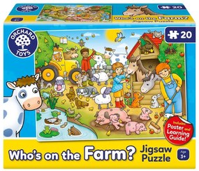 Orchard toys vzdělávací puzzle kdo je na farmě?