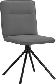 Jídelní židle 4 ks tmavě šedé textil 3315333
