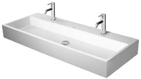 Duravit Vero Air - Dvojumyvadlo nábytkové 1200x470 mm, bez přepadu, s otvory pro baterie, WonderGliss, bílá 23501200721