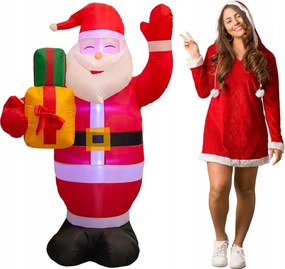 Nafukovací Santa Claus s LED osvětlením 150 cm