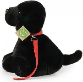 RAPPA Plyšový labrador černý s vodítkem 28 cm / ECO-FRIENDLY / od 0 mě