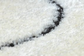 Dywany Łuszczów Kusový koberec Mode 8494 geometric cream/black - 160x220 cm