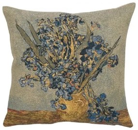 Gobelínový povlak na polštář  - Vase Iris by Vincent van Gogh