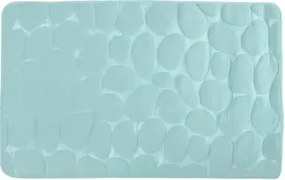 MSV PEBBLES koupelnová předložka 40 x 60 cm pastelově zelená / PU pěna