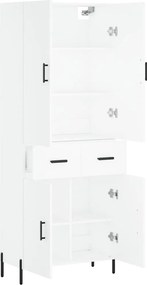 Skříň highboard bílá 69,5 x 34 x 180 cm kompozitní dřevo 3198153