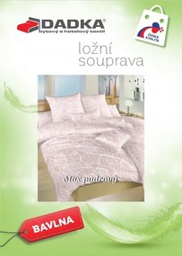 Dadka Povlečení bavlna Max pudrový  140x200, 70x90 cm