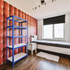 Dílenský regál Wiltec – 120 × 60 × 204 cm, 200 kg, modrá (64872)