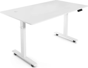 Elektrický psací stůl 140x80cm Rapalo bílý