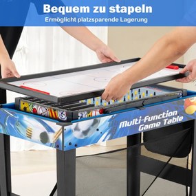 Costway 10-in-1 Combo herní stolní set Vícehraný stolní set s kulečníkem Hokej