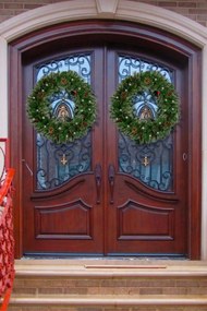 Tutumi - Vánoční věnec kulatý LED 60cm 311427, CHR-06524