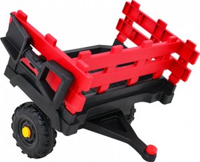 Ramiz Titánový traktor s přívěsem červený