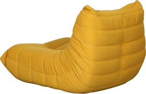 Designové křeslo Nua samet hořčicové