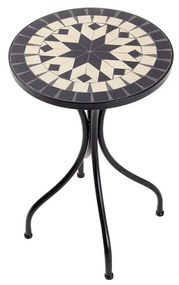 Butlers PALAZZO Zahradní stolek 35 cm - krémová/černá