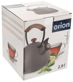 Orion domácí potřeby Čajník s píšťalou WOODEN 2,9 l