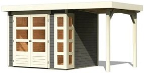 Dřevěný zahradní domek KERKO 3 s přístavkem 150 Lanitplast