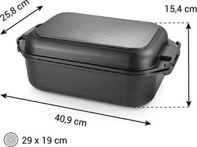 TESCOMA Pekáč s poklopem GrandCHEF 40 x 26 cm