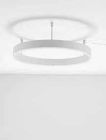 Matně bílé hliníkové LED stmívatelné stropní svítidlo Motif – Nova Luce