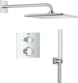 Grohe Precision - Sprchový set s termostatem pod omítku 31x31 cm chrom