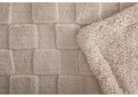Béžová deka z mikroplyše 150x200 cm Rava – Tiseco Home Studio