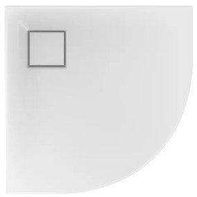Cersanit TAKO SLIM sprchová vanička 80x80x4 cm + sifon, čtvrtkruhová, bílá, S601-119