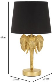 Stolní lampa ELEFANTE 25X43 cm