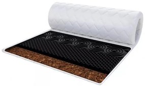 Přistýlka z profilované 7zónové pěny HR H30 +kokos 100x200 cm BLACK 6 cm