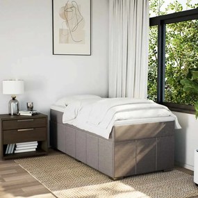 Box spring postel s matrací taupe 100 x 200 cm textil 3285453