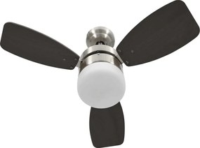 vidaXL Stropní ventilátor světlo a dálkový ovladač 76 cm světle hnědý [51493] Barva: tmavě hnědá