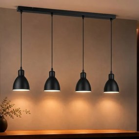 Brilagi - LED Lustr na lanku RIDDY 4xE27/60W/230V černá