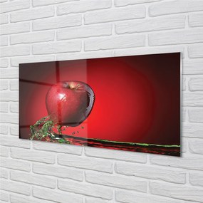 akrylový obraz jablko ve vodě 125x50 cm