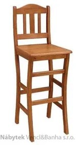 dřevěná barová jídelní židle P z masivního dřeva borovice drewfilip 10