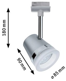 Paulmann URail Cone, ZigBee, CCT, matný chrom