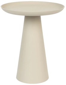 OnaDnes -20% White Label Béžový kovový odkládací stolek WLL RINGAR 34,5 cm