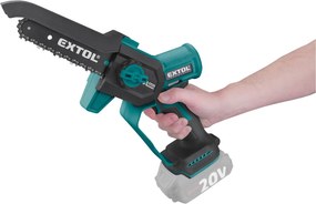 Pila řetězová aku jednoruční SHARE20V, 13cm, BRUSHLESS, bez baterie a nabíječky, EXTOL INDUSTRIAL 8791923