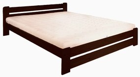 Drewmax Dřevěná postel 140x200 LK118 ořech