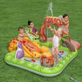 Vodní hřiště s dinosaury, sopkou a míčky Bestway 53172