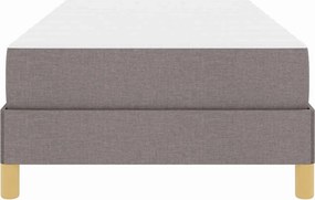 Postel s boxspringem Taupe 90 x 200 cm textil 3398539