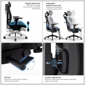 Ergonomická kancelářská židle hnědá VECTOR
