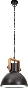 Industriální závěsné svítidlo 25 W černé kulaté 30 cm E27 320536