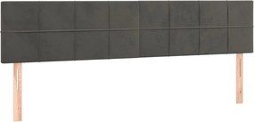 Box spring postel s matrací tmavě šedá 160x200 cm samet 3141312