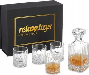 Sada 4 kusů sklenic na whisky Karafa Relaxdays 0,7 l