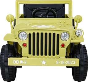 Ramiz Retro vojenské auto pro děti béžové + pohon 4x4
