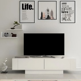 Hanah Home TV stolek Matera - White, White, Bílá