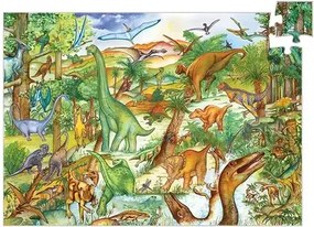 DJECO Puzzle Dinosauři / 100 dílků / 63 × 45 cm